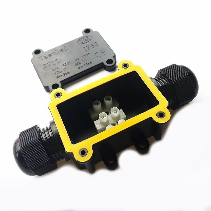IP68 2-way Waterdichte Junction Box Plastic Outdoo... – Grandado