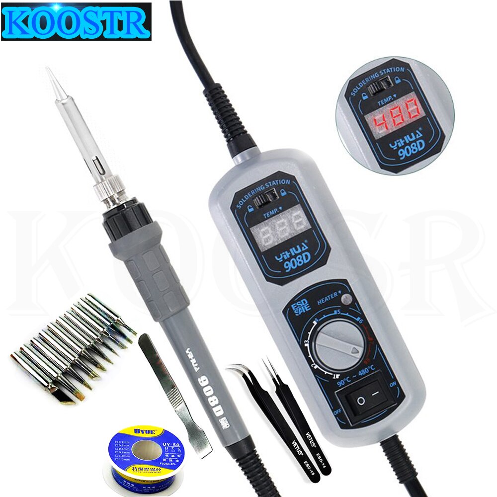 Yihua 908D Originele Soldeerbout 220V/110V Tempera... – Vicedeal