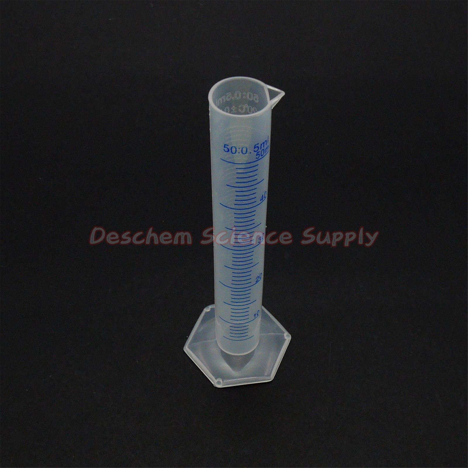 50mL Polypropylene Measuring Cylinder,Blue Graduat... – Grandado