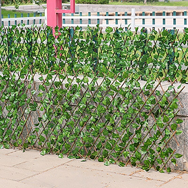 Adjustable Retractable Artificial Leaves Fence Gar... – Vicedeal