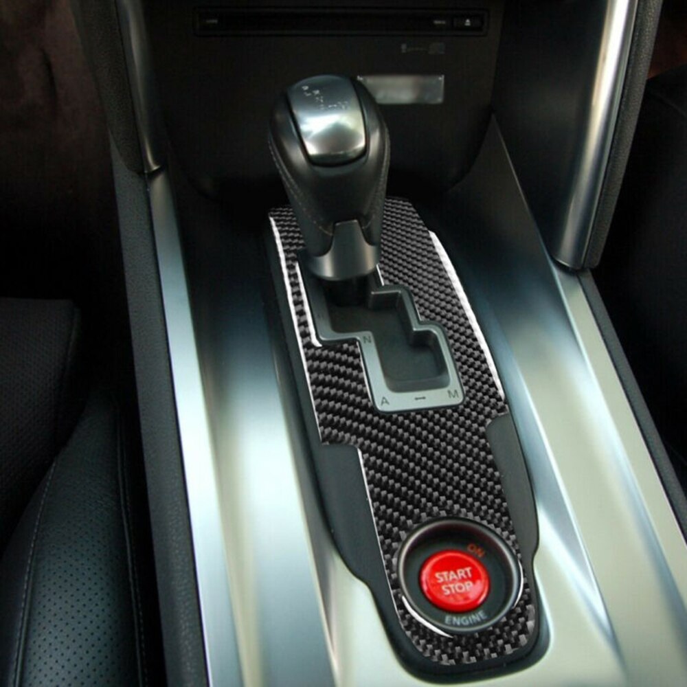 Carbon Fiber Console Gear Shift Panel Trim Sticker... – Grandado