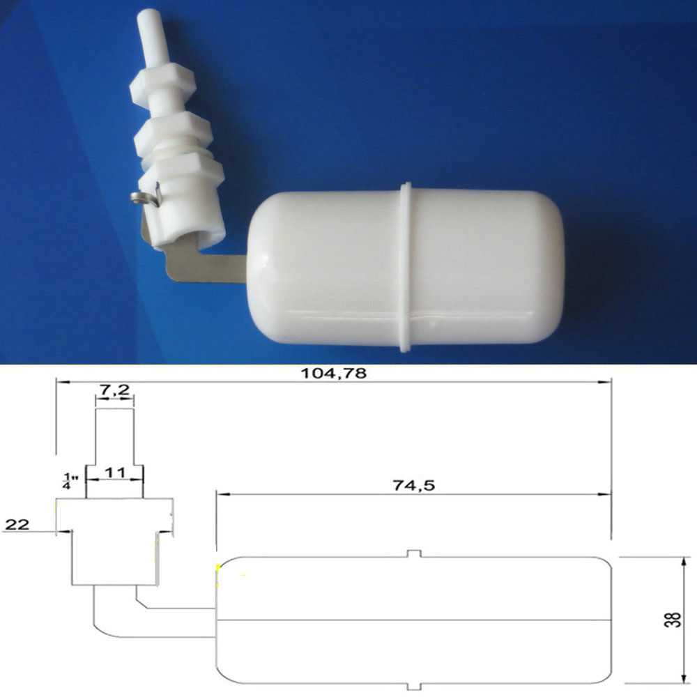 1/4" Vertical Mini Adjustable Float Valve for... – Grandado