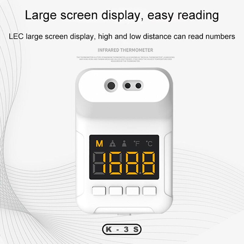 Infrared sensing thermograph wall mounted with ala... – Grandado