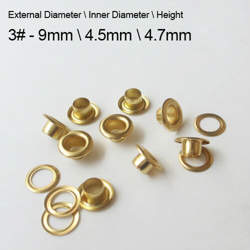 1000pcs brass eyelets gold decorate Inner diameter... – Grandado