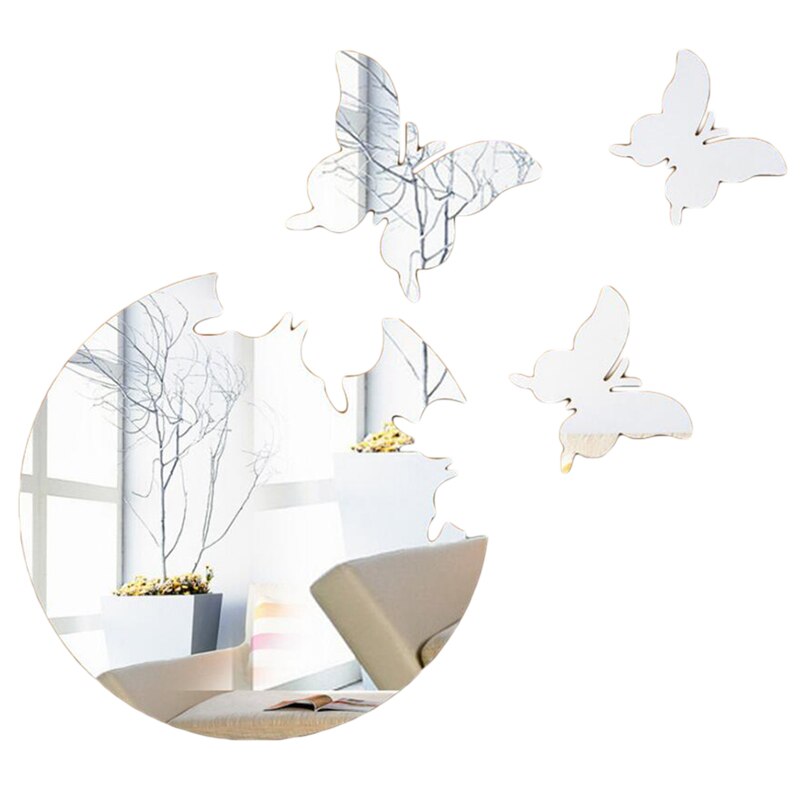 Acrylic Mirror Wall Sticker 3D Butterfly Decoratio... – Vicedeal