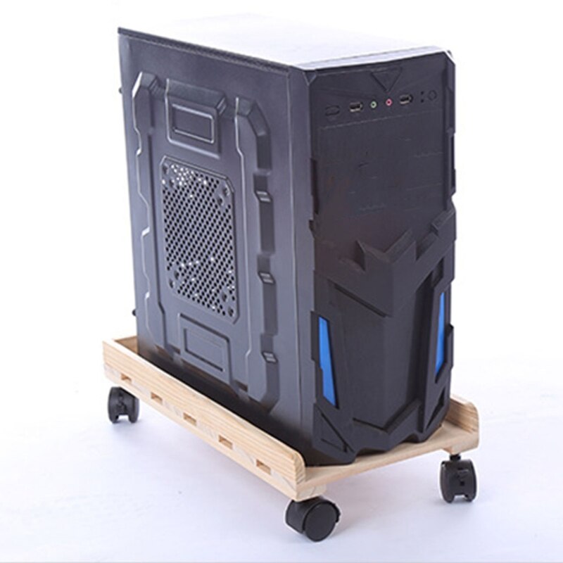 Solid wood CPU Stand Mobile Desktop Tower Computer... – Vicedeal