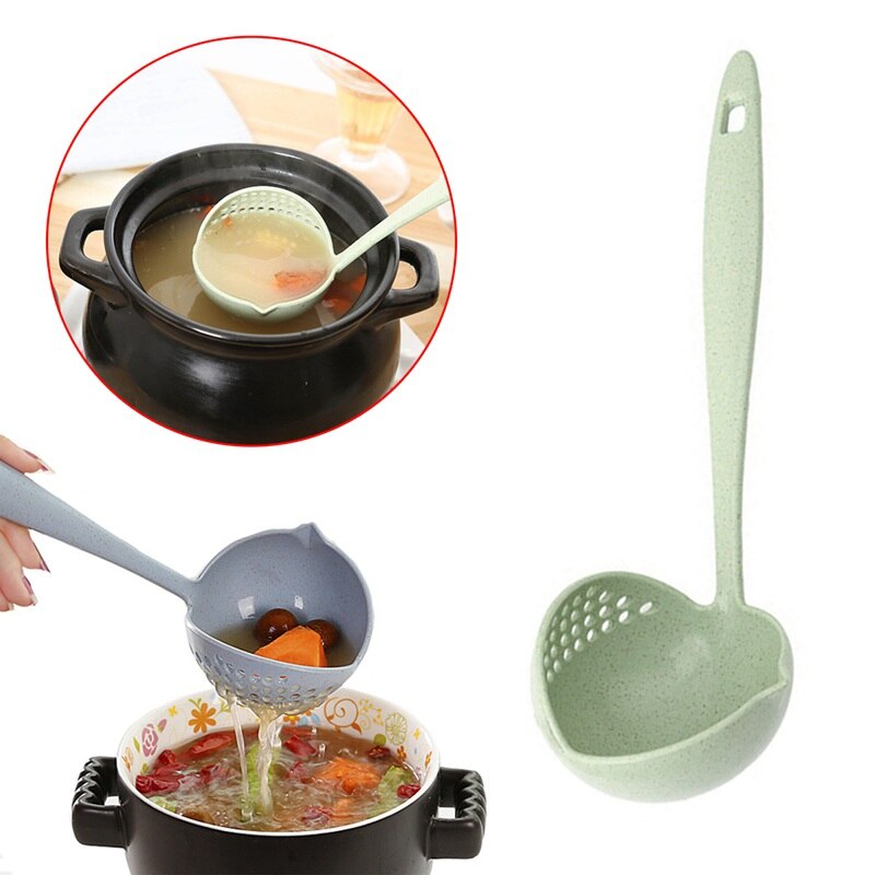 2 In 1 Pot Servies Pap Soep Lepel Met Filter Skimm... – Grandado