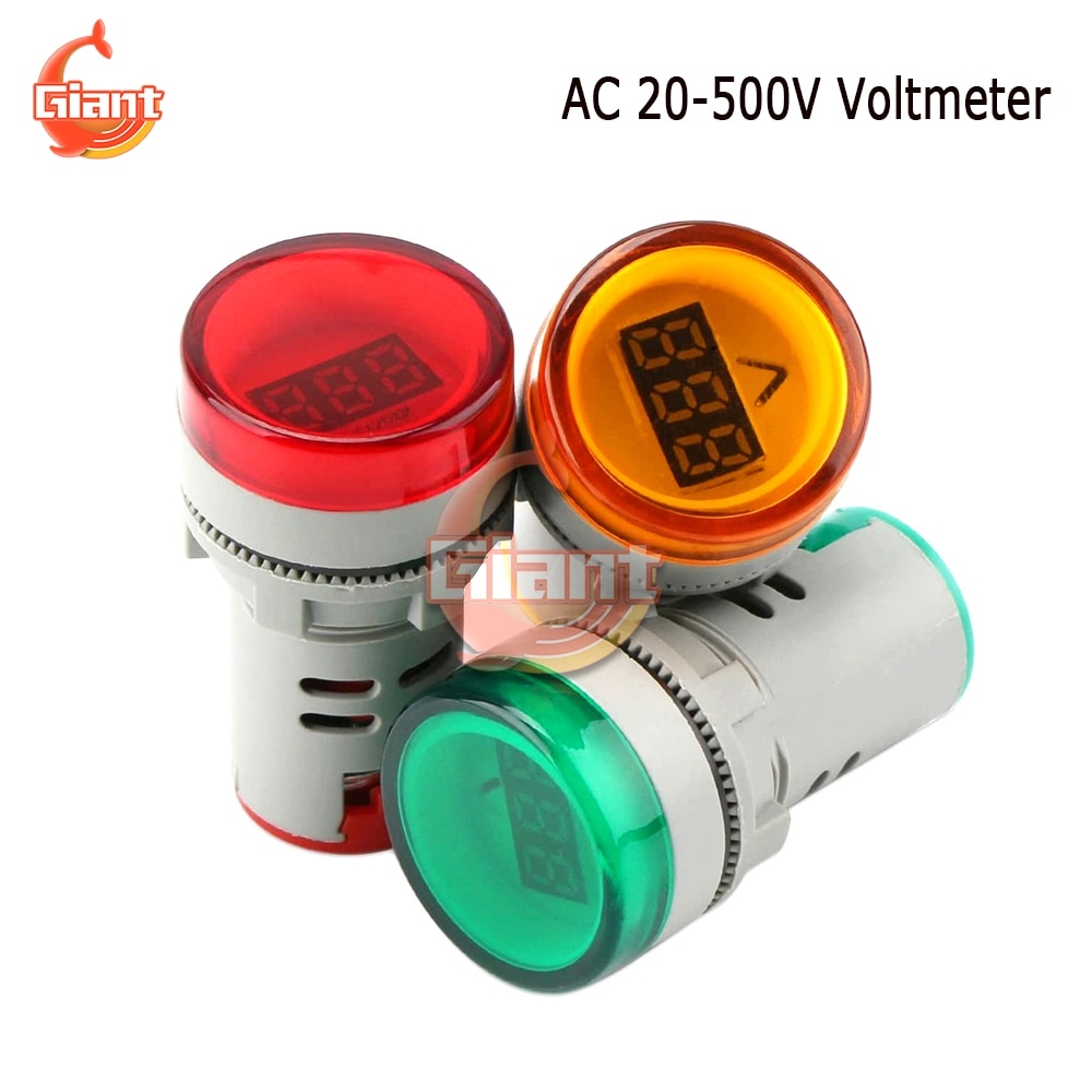 Ac 60-500V Voltmeter Led Display Digitale Voltmete... – Grandado