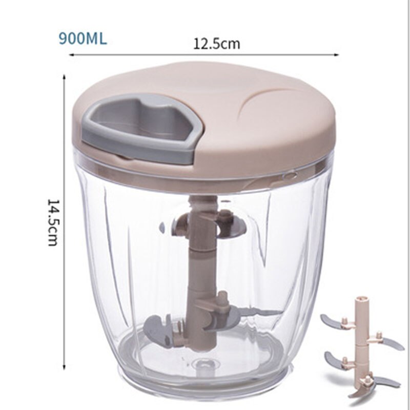 Manual Food Chopper Food Processor Vegetable Fruit... – Grandado