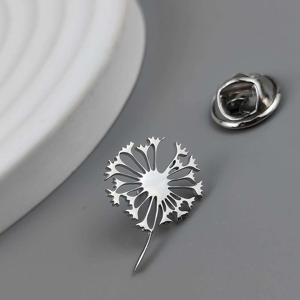 Stainless Steel Women Brooch Gorgeous Lapel Pin Ko... – Grandado