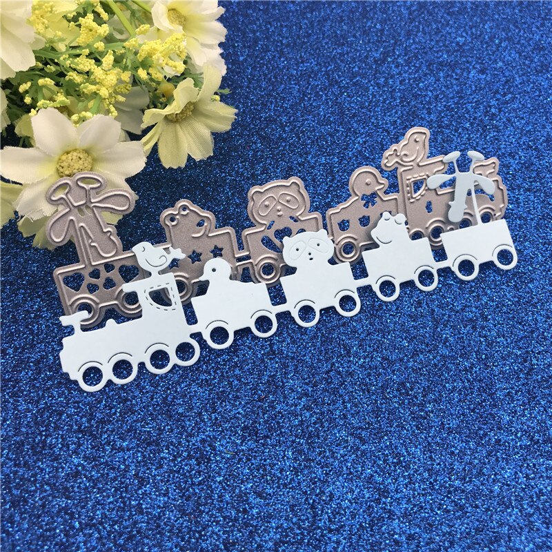Metal Cutting Dies Small train Stencils for DIY Sc... – Vicedeal
