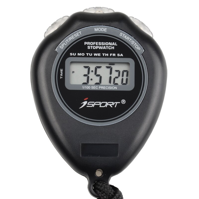 Sports Stopwatch Digital Handheld One Row seconds ... – Vicedeal