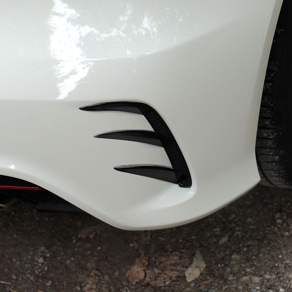 Car Rear Bumper Side Vent Canards Inserts For Merc... – Grandado