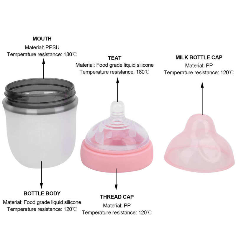 baby feeding bottle Silicone Portable Cute Baby Mi... – Vicedeal