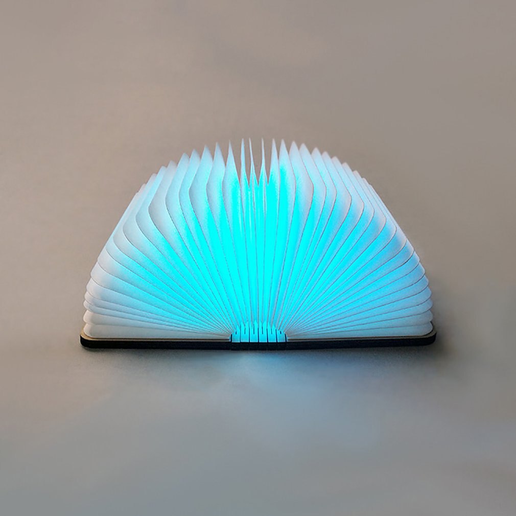 Innovative LED Foldable Wooden Book Shape Desk Lam... – Grandado