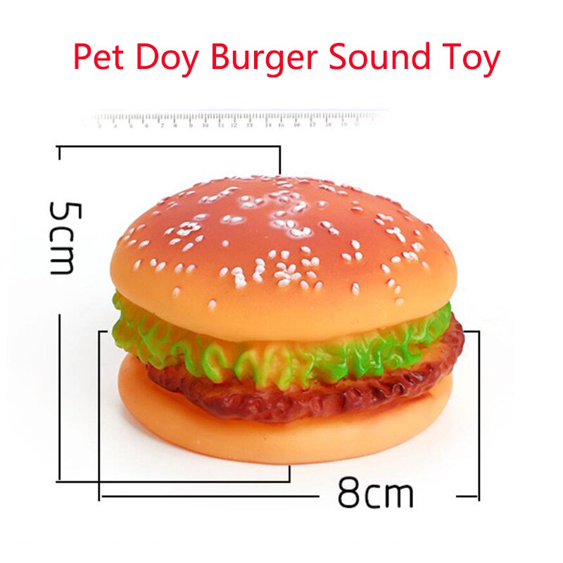 Pet Supplies Burger Dog Sound Toy Creativity Reali... – Vicedeal