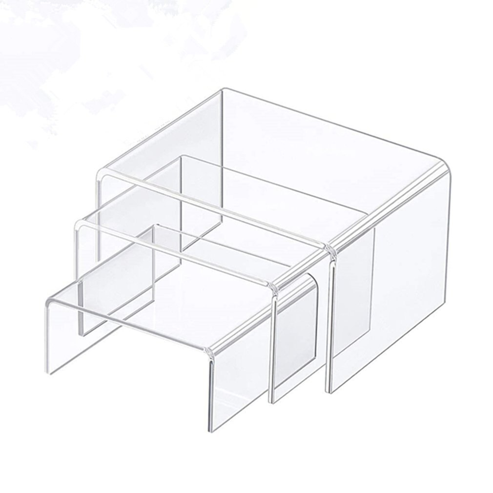 3 PCS Acrylic Display Riser Transparent Jewelry Di... – Grandado
