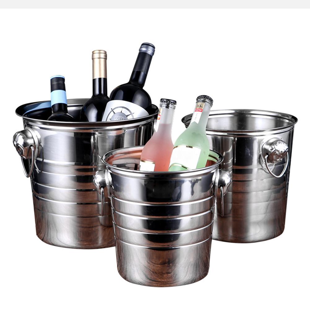Stainless Steel Ice Bucket Thick Ice Holder Contai... – Vicedeal