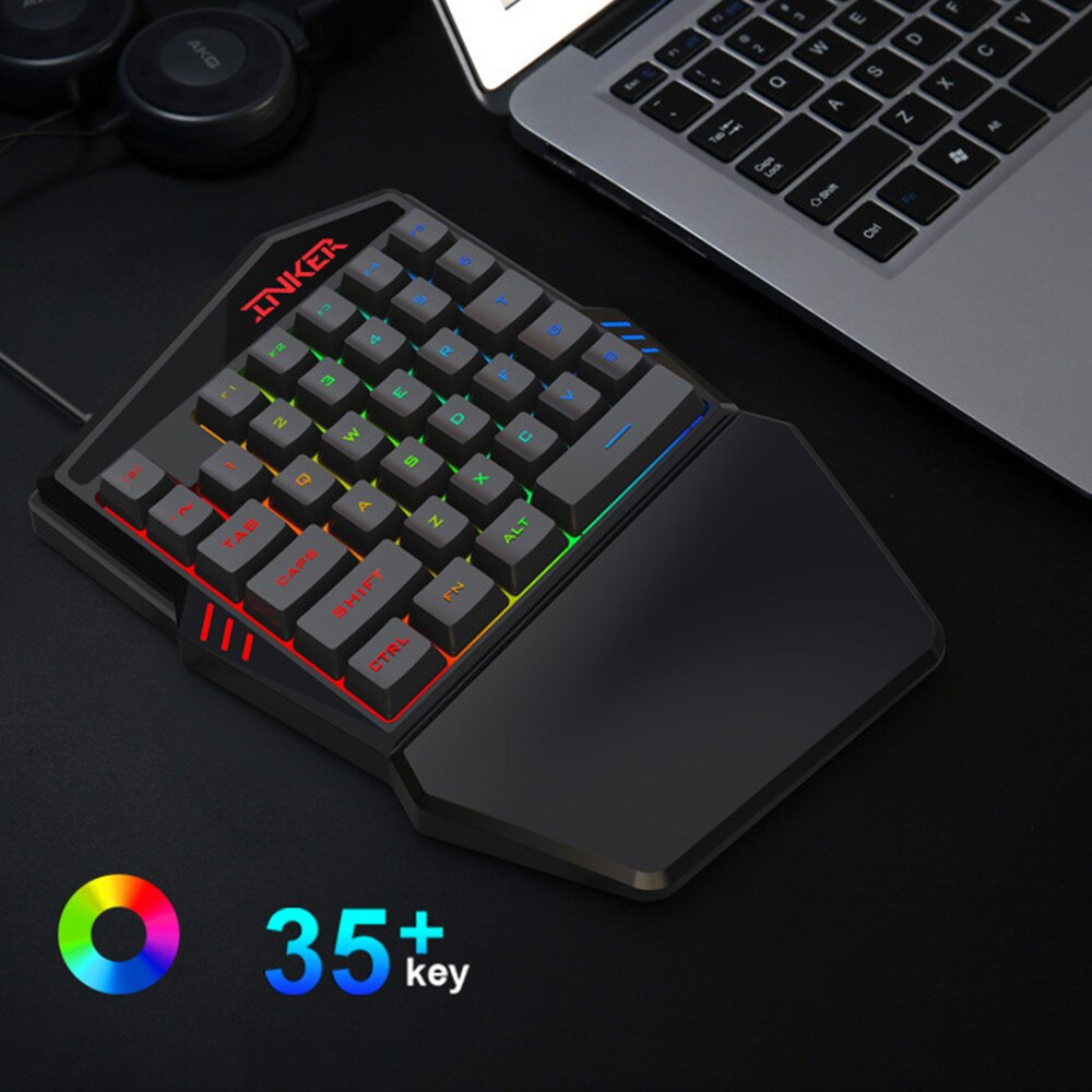 Gaming Keyboard Mechanical Mini K 35 Key LED Backl... – Grandado