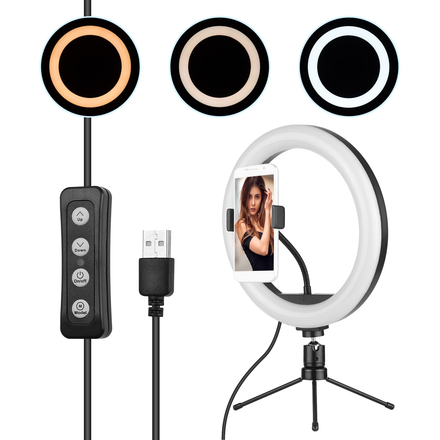 10 Inch LED Ring Light Fill-in Lamp Built-in 120pc... – Grandado