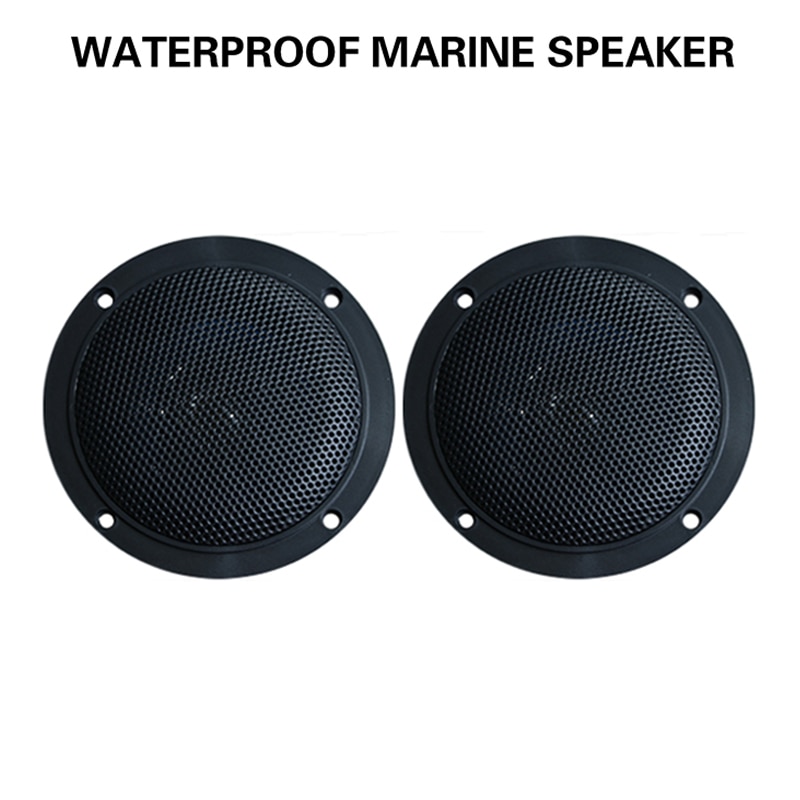 4 Inch 120Watts Waterdichte Marine Speakers Zwart ... – Grandado