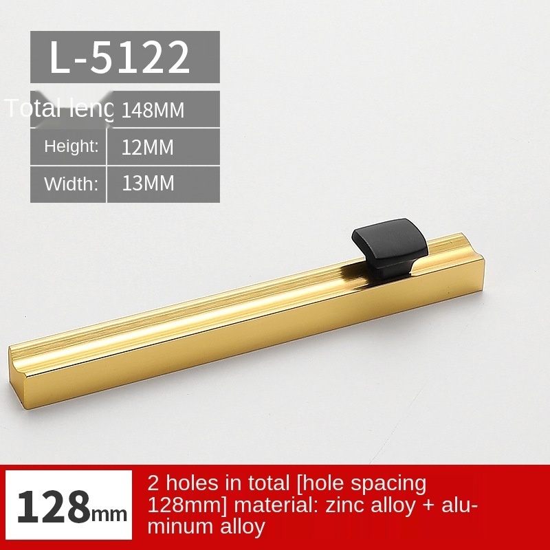 Modern simple black gold extension 1 m interior ca... – Grandado