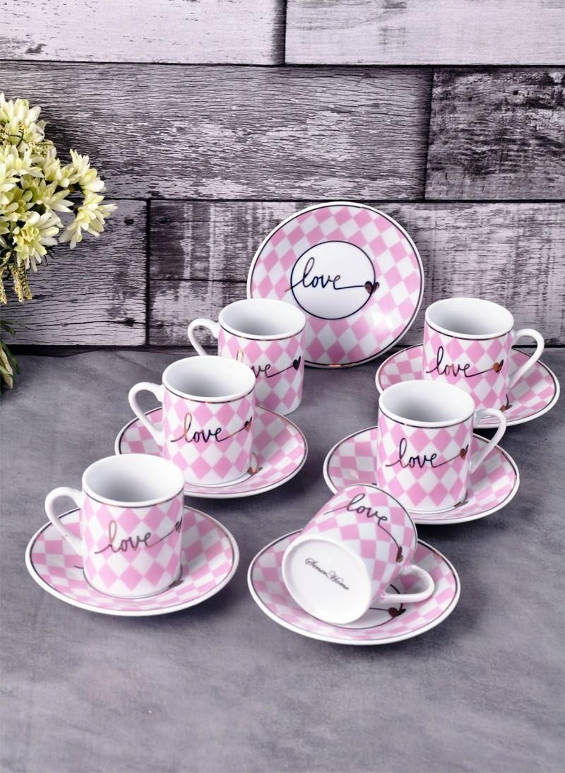 Turkish coffee Style Porcelain Cylinder 6'lı Coffe... – Vicedeal