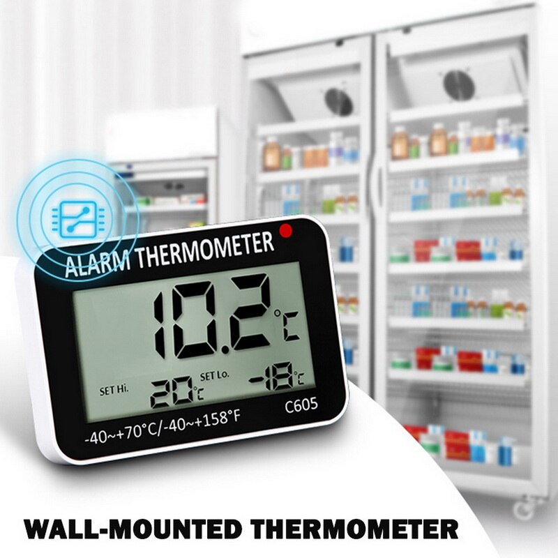 Wall Hanging Magnetic Digital Alarm Thermometer fo... – Vicedeal