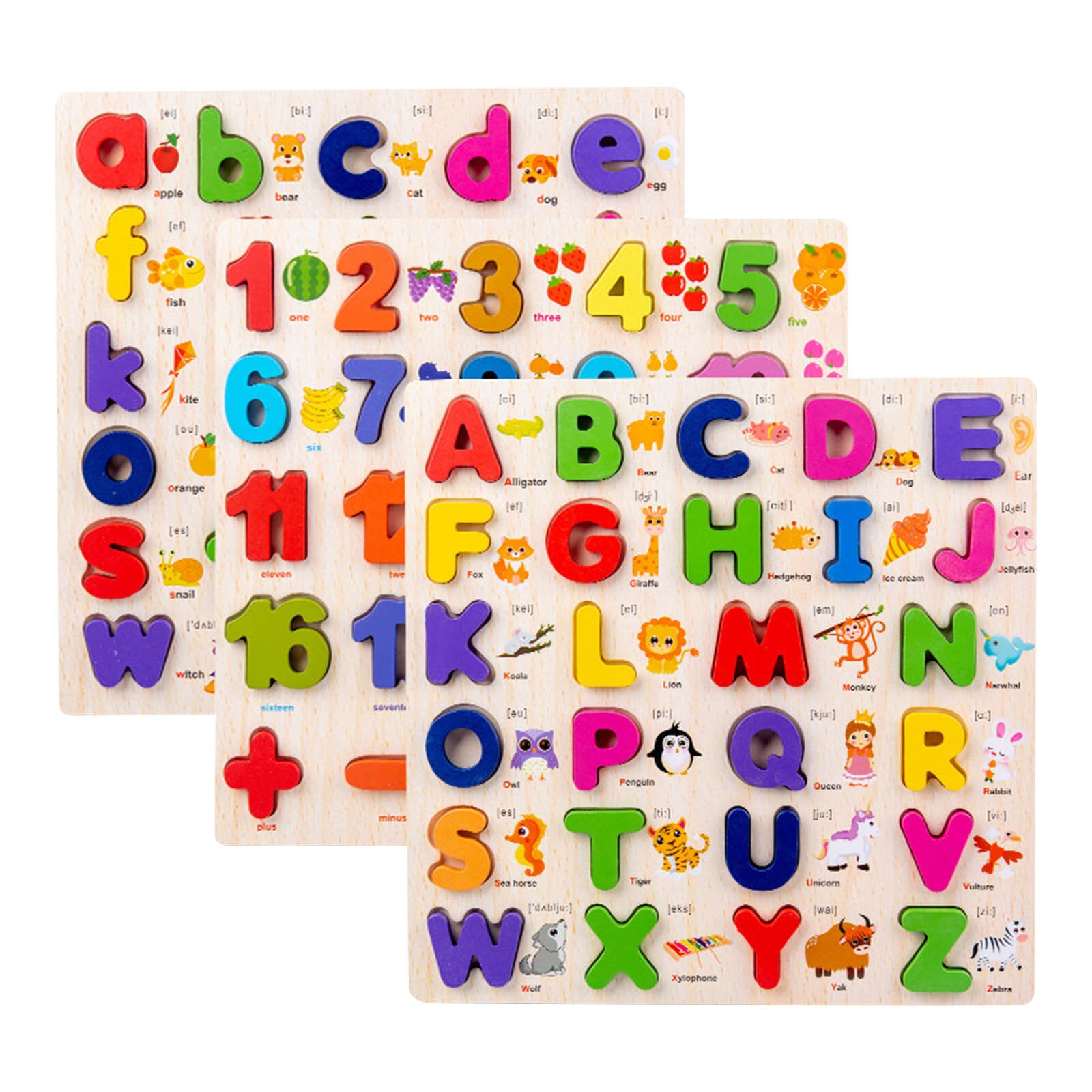 ABC Puzzle Digital Wooden Toys Early Learning Jigs... – Grandado