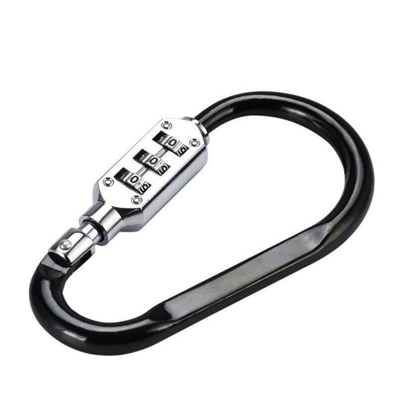4 colors Baggage Doors Carabiner Padlock 3 Dial Di... – Vicedeal