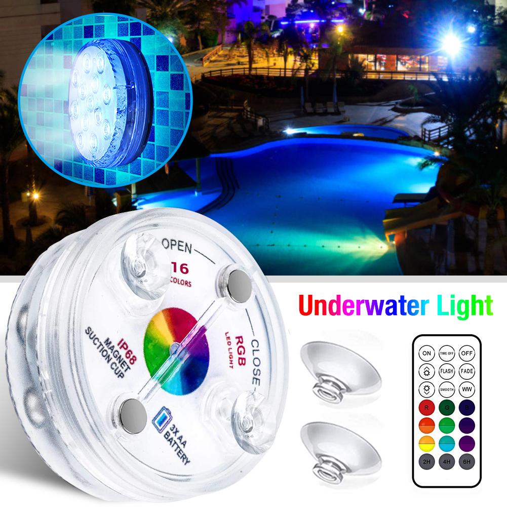 16 Color Underwater Light IP68 Waterproof 13LED RG... – Grandado