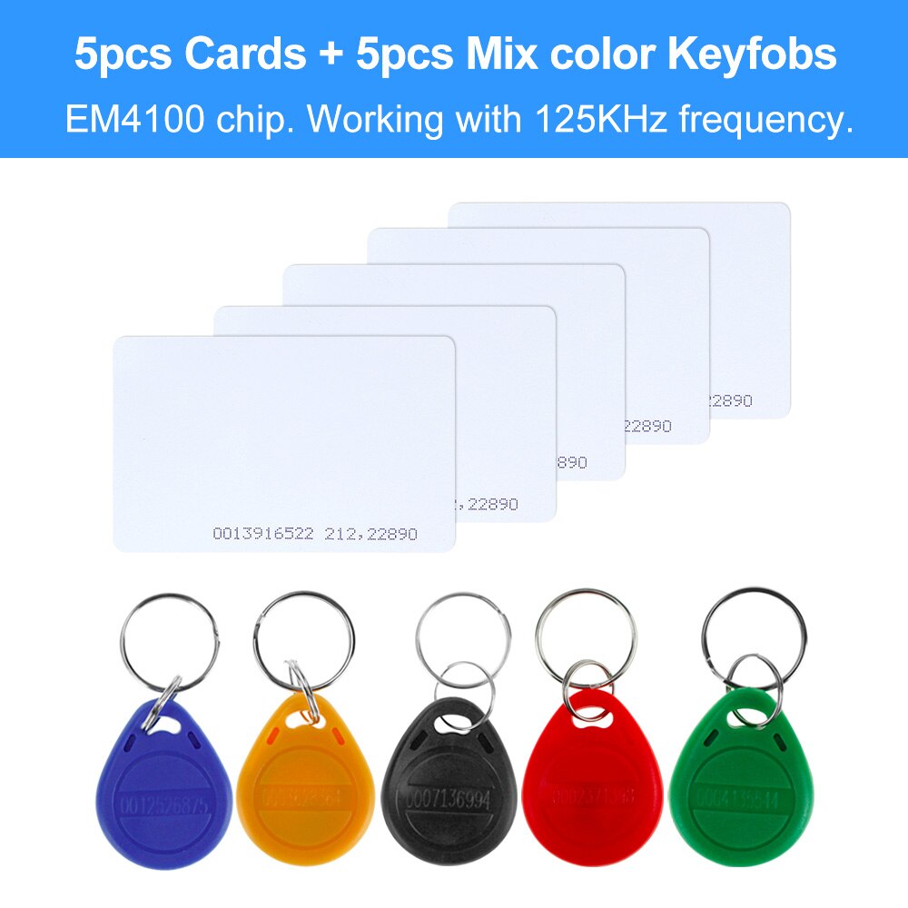 10 Stuks 125Khz Rfid Keyfobs Toegangscontrole Kaar... – Grandado