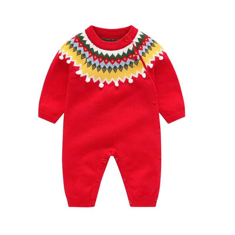 Bébé fille garçon hiver tricoté pull barboteuse in... – Grandado