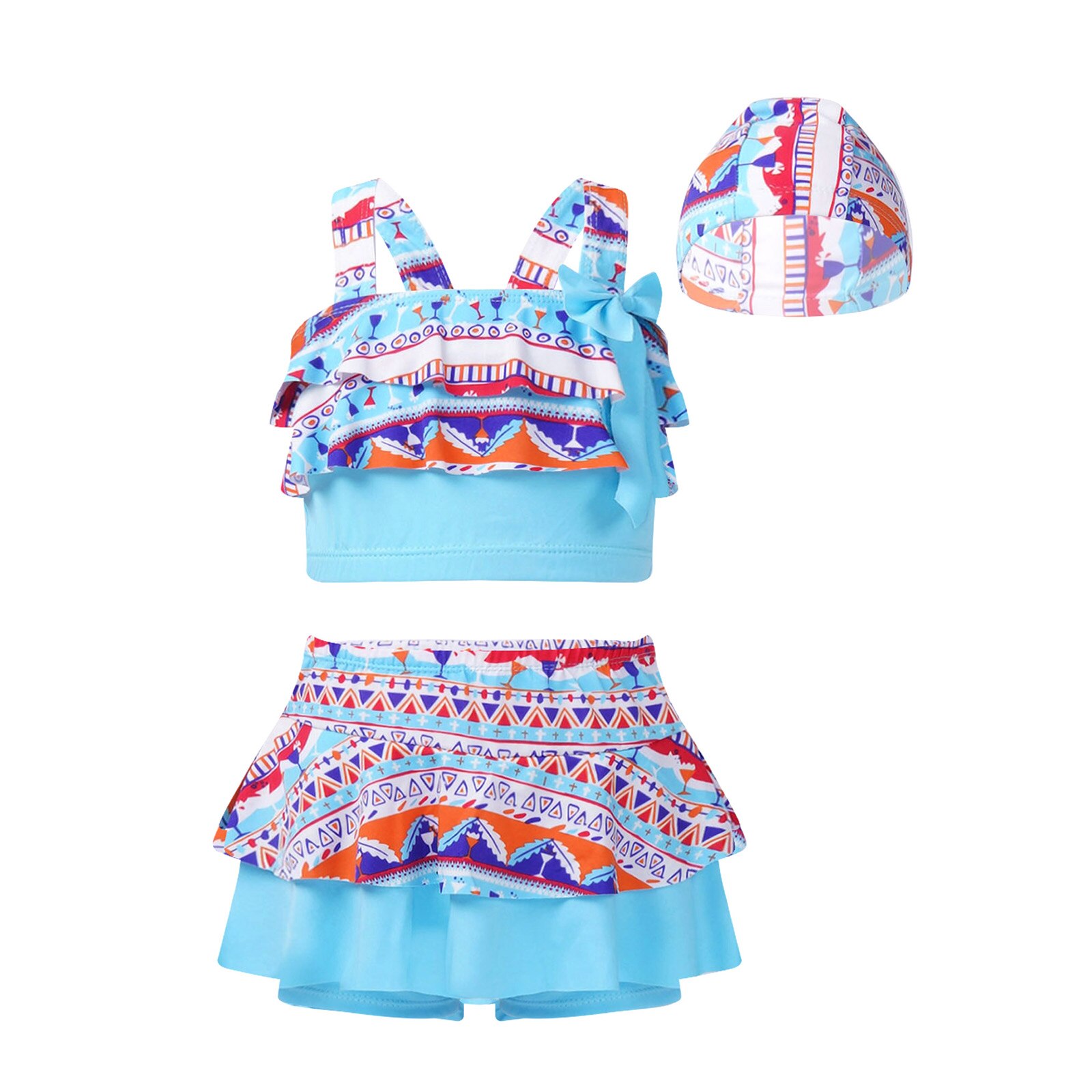 3Pcs Kinderen Meisjes Badmode Zwemmen Pak Bandjes ... – Vicedeal