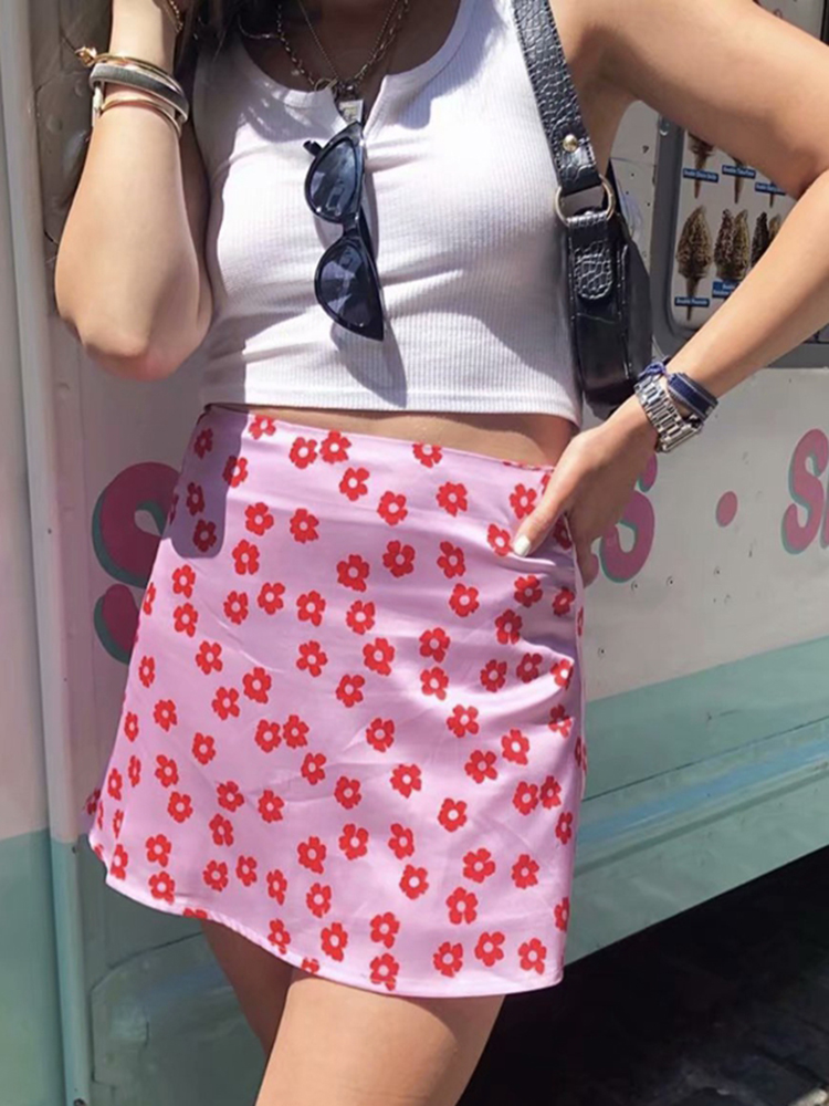 Mini Skirt Boho Skirts Womens High Waist Skirt Flo Grandado