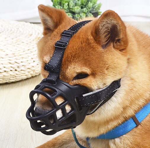 Husdjursmunkorg anti bite tugga skällande hund mun... – Vicedeal