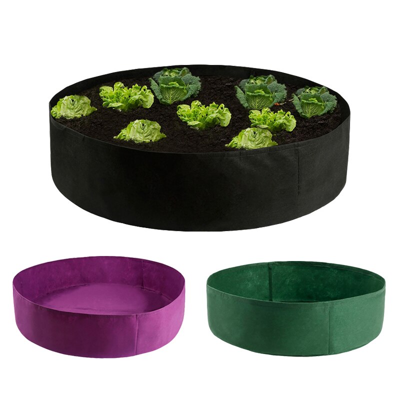 Fabric Raised Garden Bed Round Planting Container ... – Grandado
