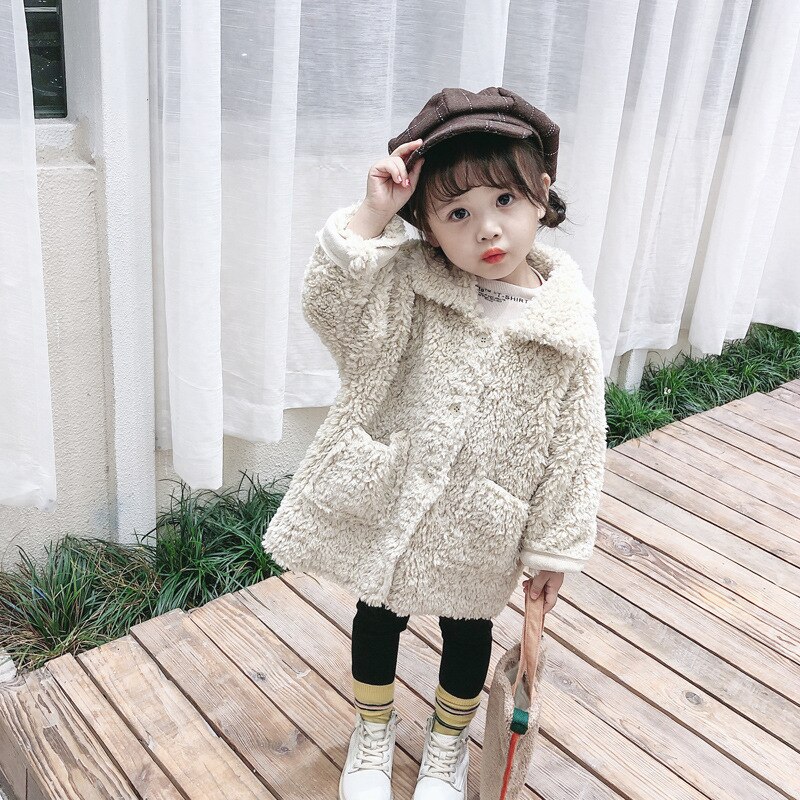 Fur Kid's Clothes Girl's Woolen Coat Autumn Fresh ... – Vicedeal