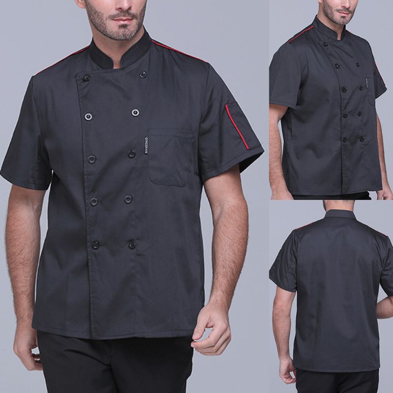 Men Women Plus Size Short Sleeve Classic Chef Jack... – Grandado