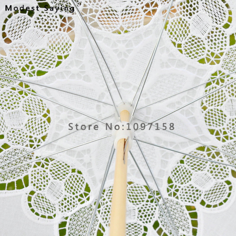Vintage Small Beige Lace Wedding Umbrella Mini Emb... – Vicedeal