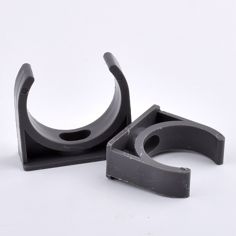 10-80Pcs 20mm-50mm Grey PVC Pipe Clamp U Type Pipe... – Vicedeal