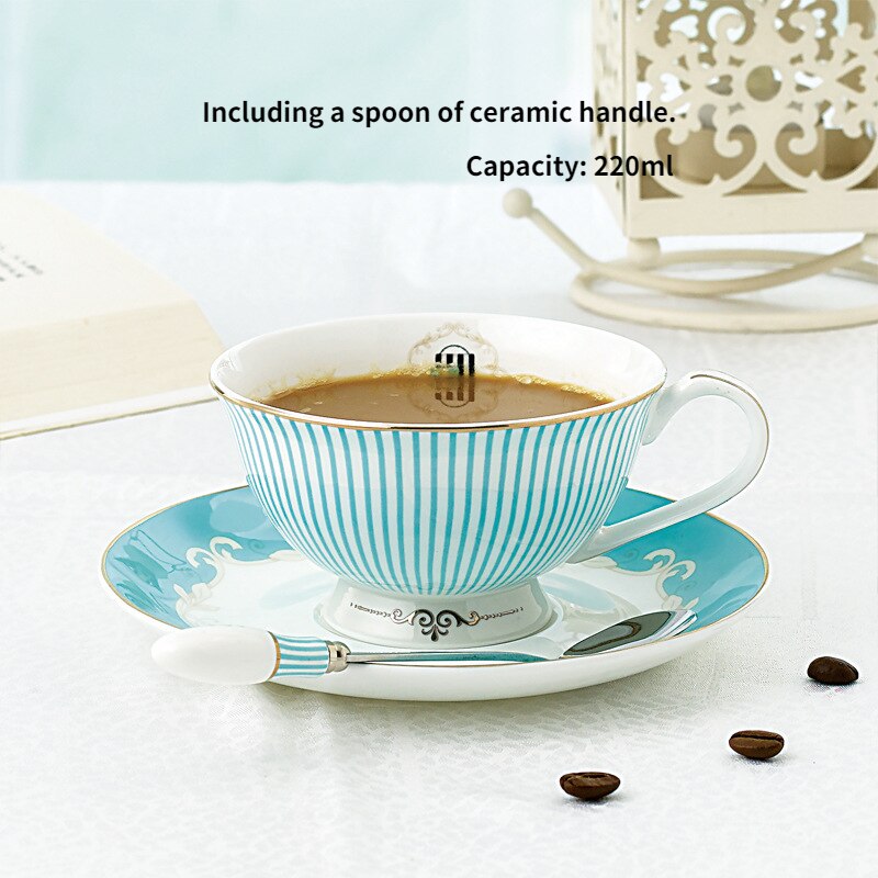 Romantic Europe Coffee Cup Saucer Set Ceramic Cup ... – Vicedeal