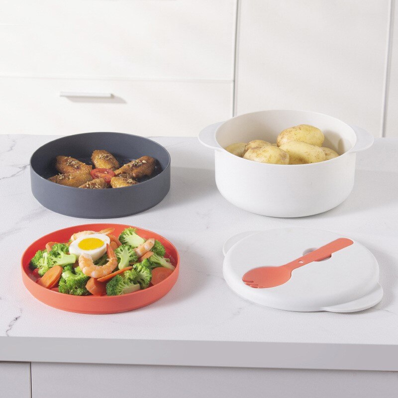 Microwave Steamed Vegetable Container Four-in-one ... – Grandado