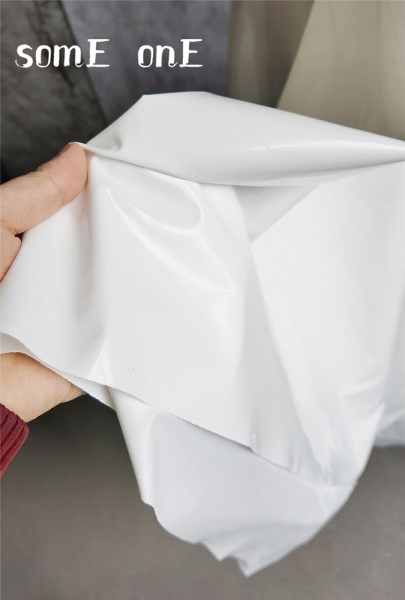 Opaque TPU Fabric Black White PVC Waterproof DIY R... – Grandado