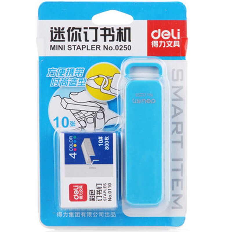 Deli Mini Candy Color Cartoon Stapler with staple ... – Vicedeal