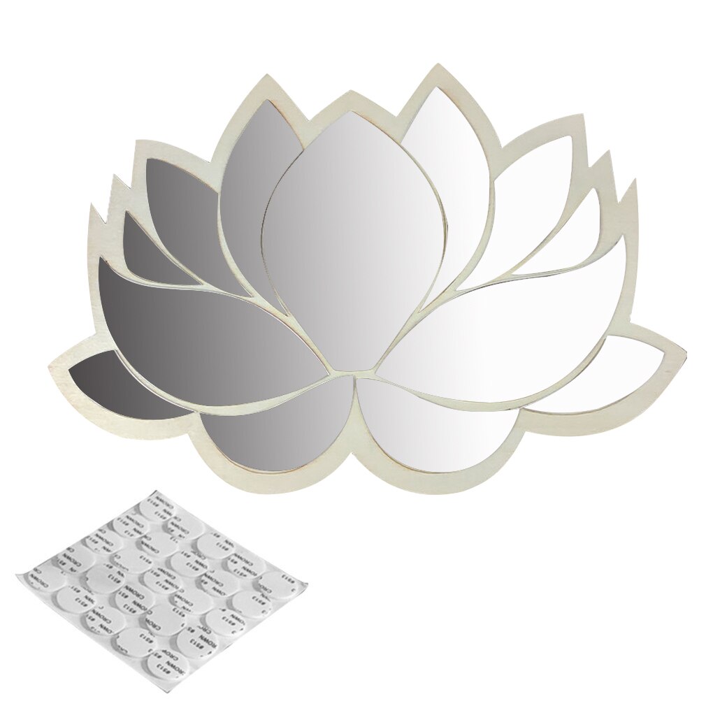 Decorative Lotus Flower 3D Acrylic Mirror Wall Sti... – Vicedeal