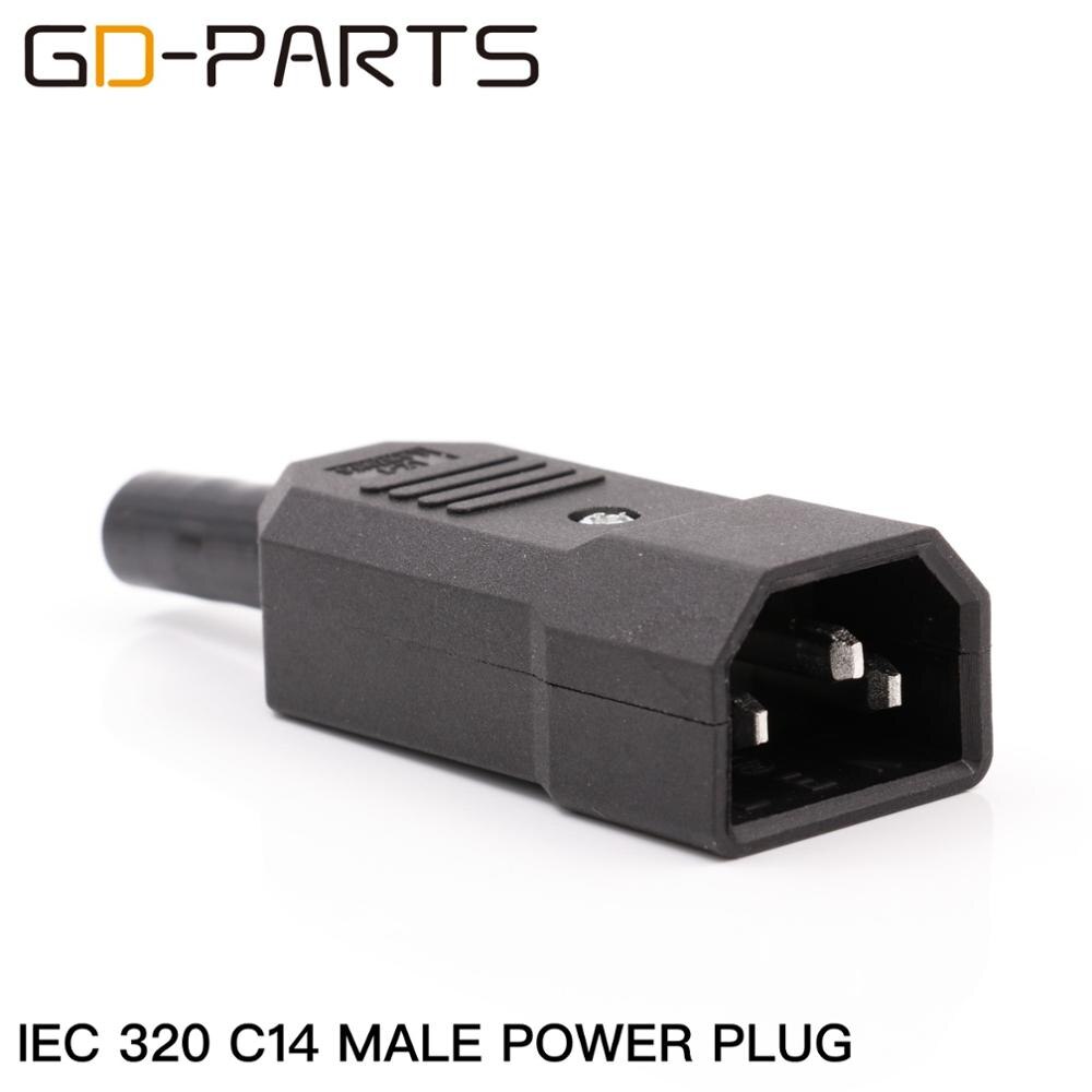 Gd Parts Iec320 C14 Male Female Power Plug Connect Grandado