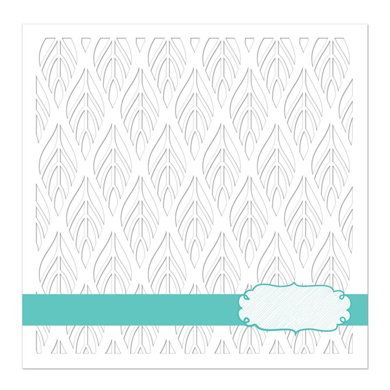 Rhombus Leaves Metal Cutting Stencil DIY Scrapbook... – Grandado