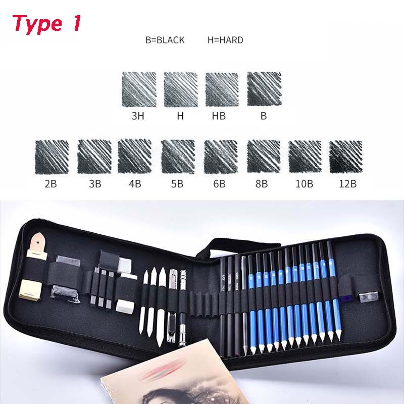 33PCS Drawing Sketching Set Drawing Charcoal Wood ... – Grandado