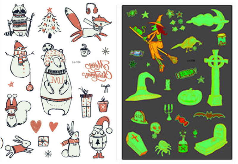 Luminous Stickers Decals Glow in the Dark decorati... – Grandado